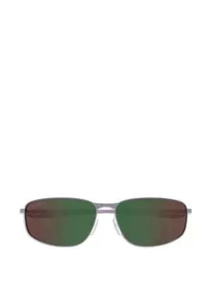 Balenciaga Tone Rectangle Frame Sunglasses - Silver