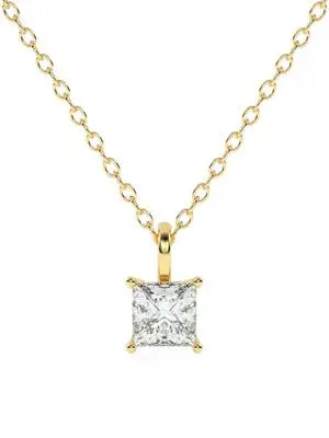 Diamond Essentials Diamond Solitaire Necklace In 14k Yellow - Gold