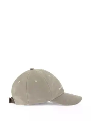 Brunello Cucinelli Brunello Cucinelli Embroidered Logo Baseball Cap Grey