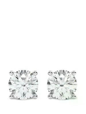 Diamond Essentials Diamond Solitaire Stud Earrings - Silver