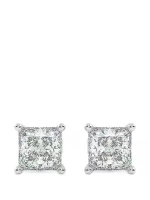 DIAMOND ESSENTIALS Diamond Stud Earrings - Silver