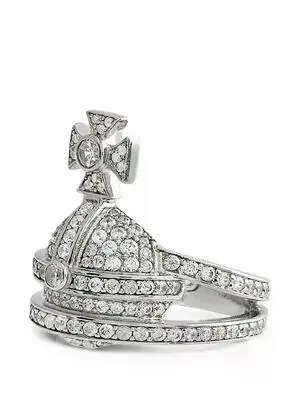 VIVIENNE WESTWOOD Orb Crystal-embellished Ring