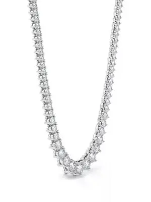 Diamond Essentials Graduated Diamond Necklace In 14k White Gold
