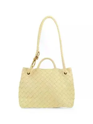Bottega Veneta Andiamo Intrecciato Handbag - Neutrals