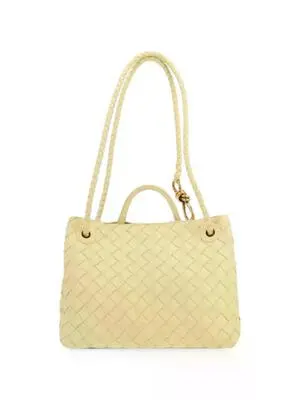 Bottega Veneta Andiamo Intrecciato Handbag - Neutrals
