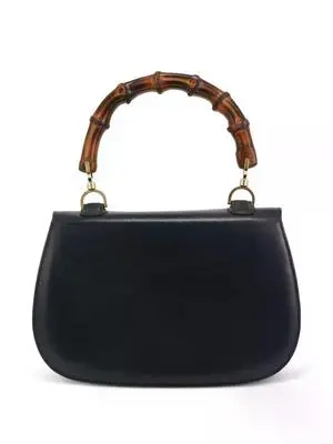 Gucci 1990s Bamboo Top-handle Bag - Blue