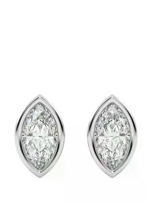 DIAMOND ESSENTIALS Diamond Solitaire Stud Earrings - Silver