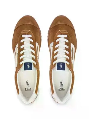 Polo Ralph Lauren Suede Low-top Sneakers With Logo Detailing