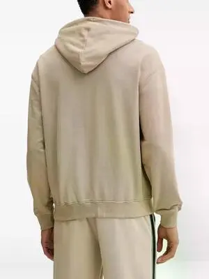 Guess Logo Print Hoodie - Neutrals