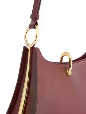 Rabanne Medium Leather Shoulder Bag - Red
