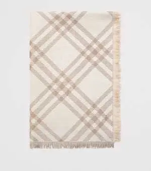 Burberry Wool-silk Gradient Check Scarf