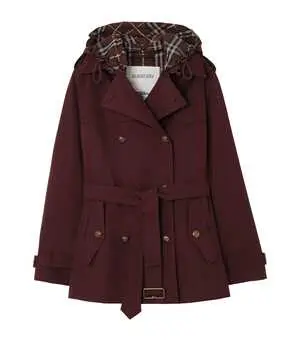 Burberry Hooded Coats For Women