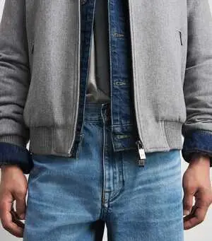 Pal Zileri Wool-blend Padded Bomber Jacket