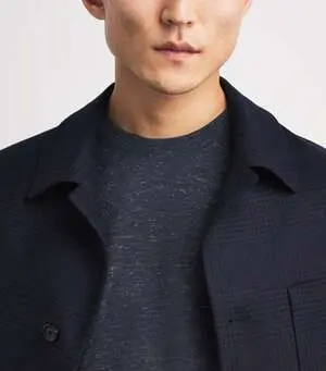 Paul & Shark Silk-cashmere-linen T-shirt