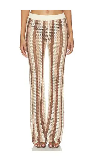 Superdown Francie Crochet Flare Trousers