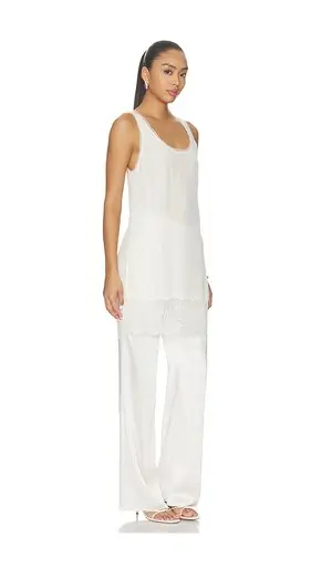 EAVES Fabienne Tunic With Lace Trim