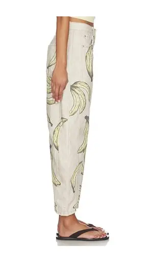 Free People X We The Free Good Luck Printed Jean