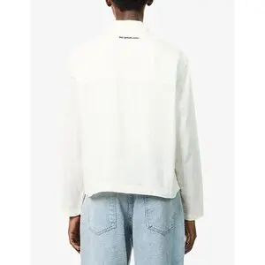 MKI MIYUKI ZOKU Rider Zip-up Cotton Shirt - Bone