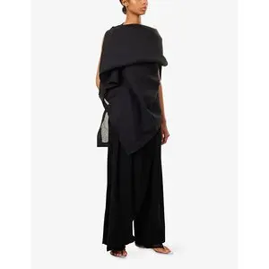 Issey Miyake All Squares Draped Woven Shirt