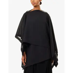 Issey Miyake All Squares Draped Woven Shirt