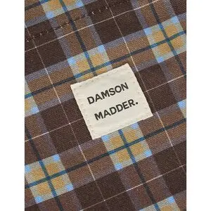 DAMSON MADDER Check Cotton-canvas Tote Bag