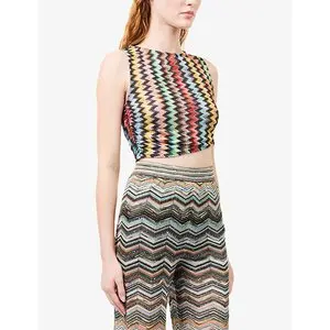 Missoni Zig-zag Sleeveless Knitted Top