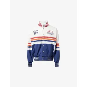 ICECREAM Moto Logo-print Cotton Bomber Jacket - Multi