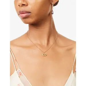 Valentino Garavani Ovalette Brass Necklace