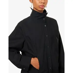 Issey Miyake Twisted Drape Cotton-blend Shirt