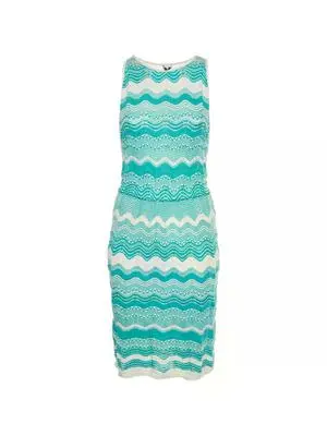 Missoni Zig-zag Knit Sleeveless Dress - Blue
