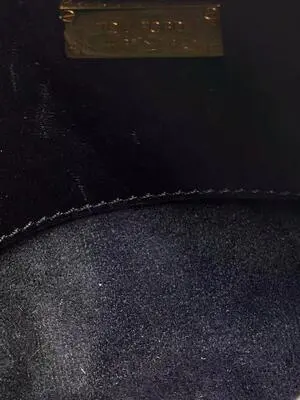 TOM FORD Leather Messenger Bag With Chain Detail