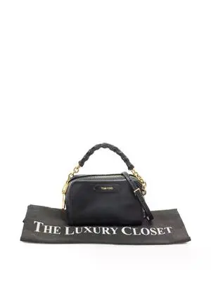TOM FORD Leather Messenger Bag With Chain Detail