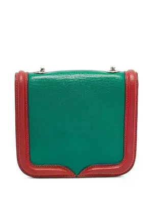 Alexander McQueen Heroine Panelled Crossbody Mini Bag - Green