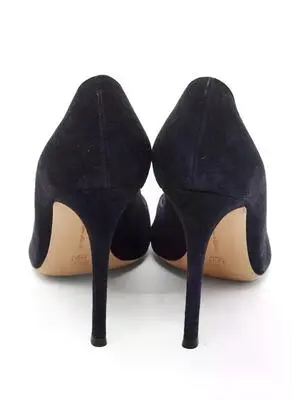 GIANVITO ROSSI Suede Pointed Toe Stiletto Pumps