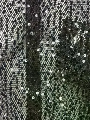 Maje Sequinned Sheer Long-sleeved Shirt