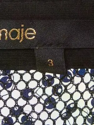 Maje Sequinned Sheer Long-sleeved Shirt