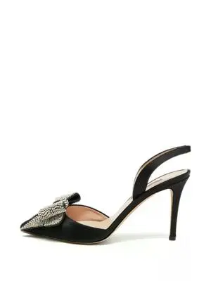 Sjp By Sarah Jessica Parker Embellished Bow Slingback Pumps - Black