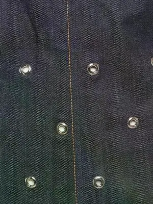 LOUIS VUITTON Corduroy-trimmed Denim Dress
