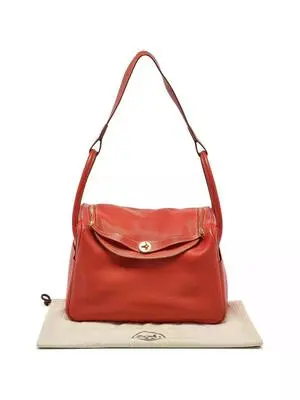 Hermès Lindy 34 Leather Shoulder Bag - Red