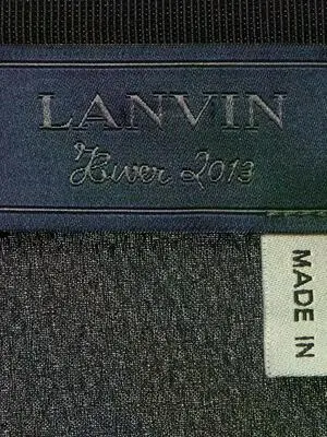 LANVIN Crinkled Pussy-bow Blouse - Black