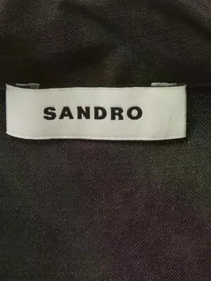 Sandro Asymmetrical V-neck Midi Dress