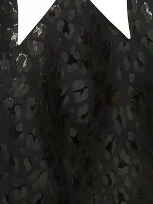 Versace Leopard Jacquard Dress With Bow Detail