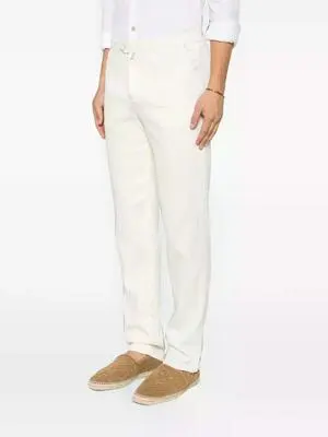Kiton Logo-patch Button-fastening Trousers