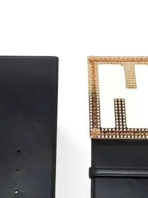 Fendi Fendace Crystal Embellished Wide Belt
