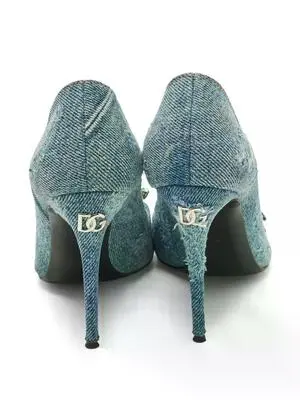 Dolce & Gabbana Bellucci Buckle-detail Denim Pumps
