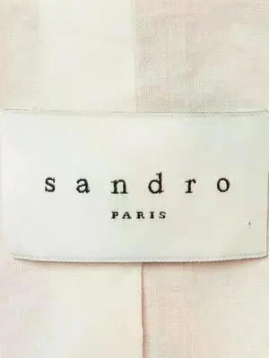 Sandro Zip-front Textured Cotton Jacket