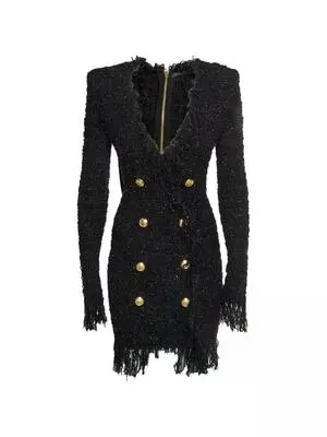 Balmain Zip Up Cocktail Dresses