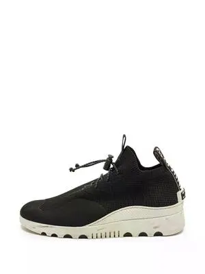 Miu Miu Knit Low-top Sneakers - Black