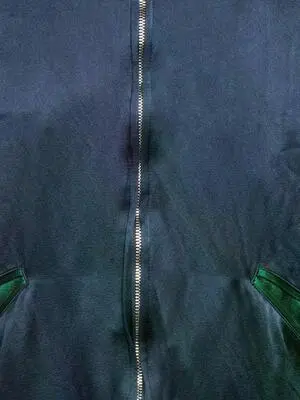 Gucci Long-sleeve Bomber Jacket With Panther Appliqu