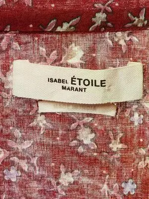 ISABEL MARANT VINTAGE Floral Print Band Collar Shirt